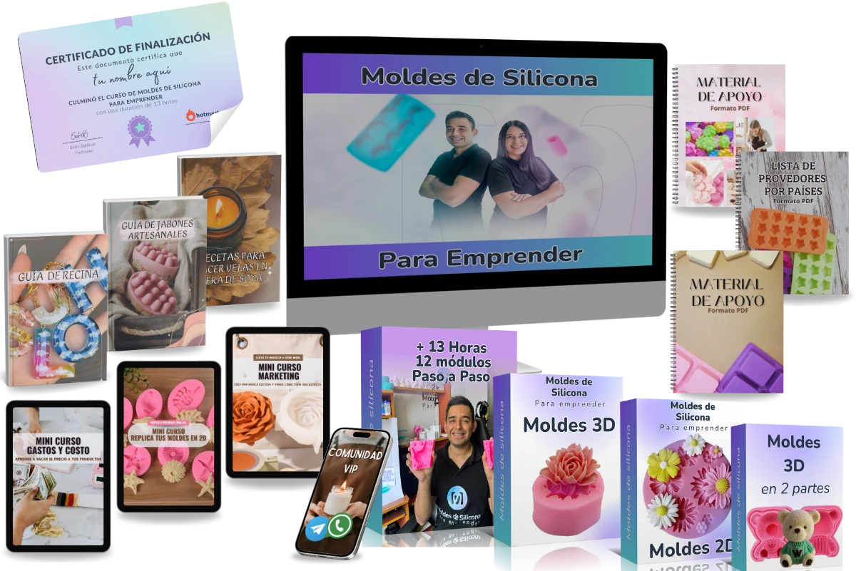 Curso online de Moldes de silicona | Virtual Crafts Academy